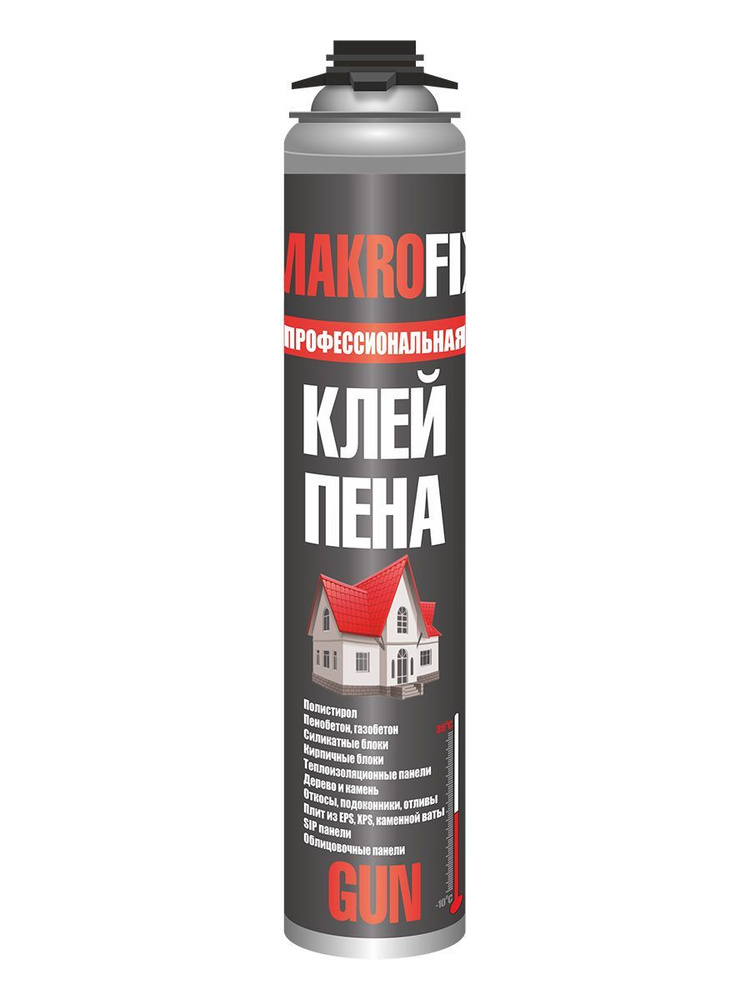 Клей-пена MAKROFIX Пена-клей монтажная полиуретановая для монтажа ...