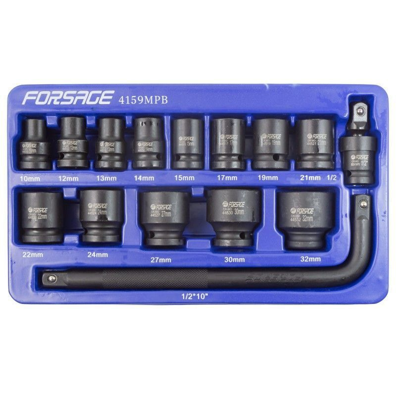 Торцевая головка Forsage Набор головок ударных, 1/2", 295 мм - купить ...