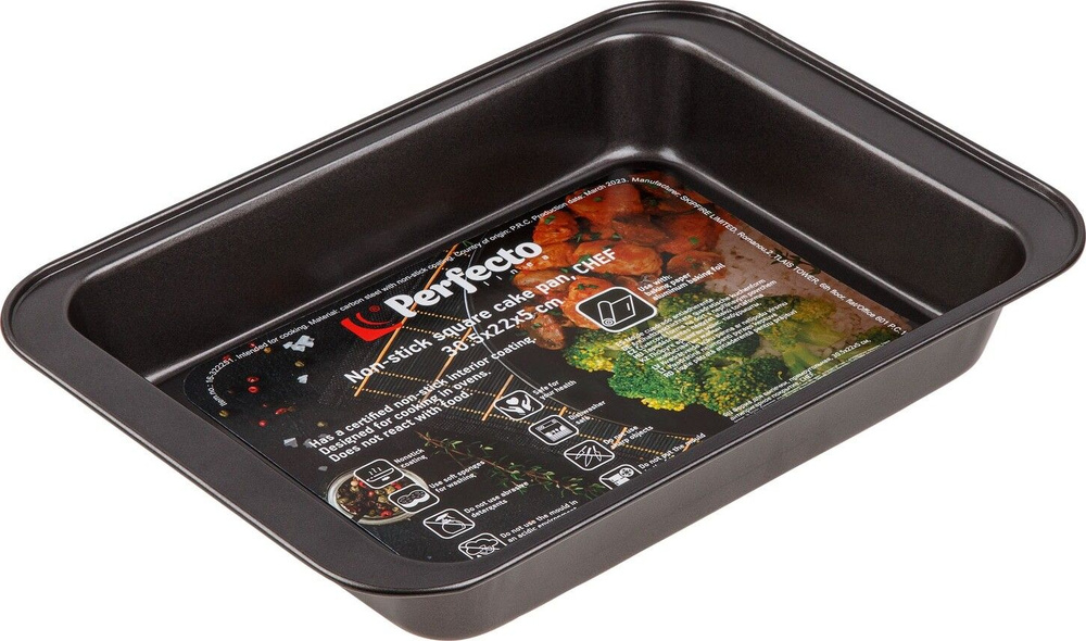 Форма для выпечки металлическая прямоугольная 30,5х22х5 см PERFECTO ...