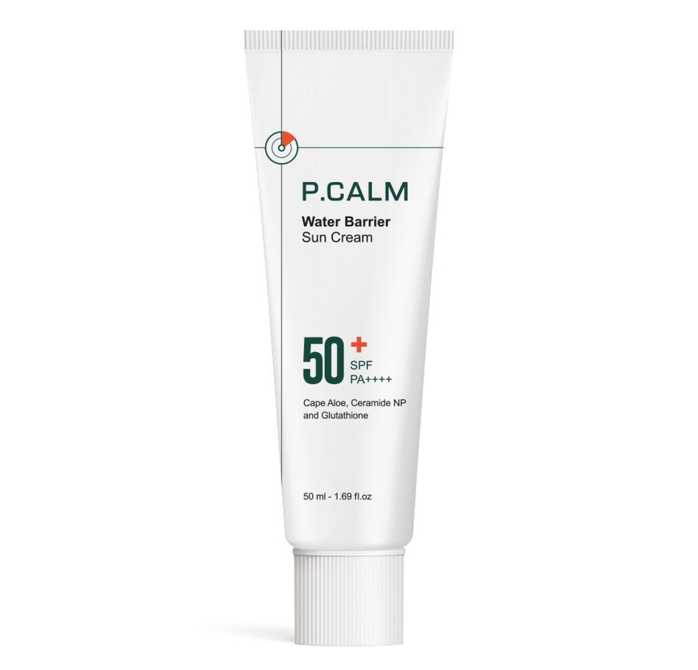 P.CALM Солнцезащитный крем Water barrier Sun Cream SPF 50+, 50 мл ...