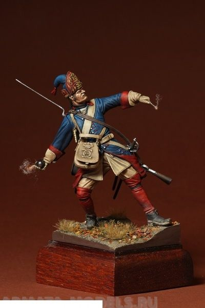 Фигурка для моделирования SOGA Miniatures 75-002SOGA Grenadier of the ...