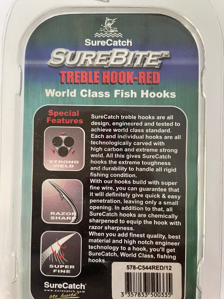 SureCatch Крючок рыболовный - купить с доставкой по выгодным ценам в интернет-магазине OZON ...