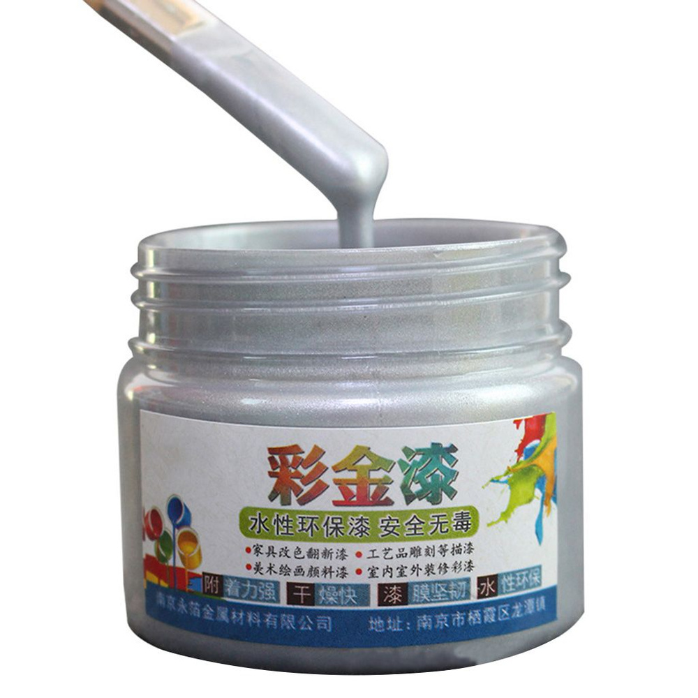 Металлическая краска для реставрации мебели - серебро купить по ...