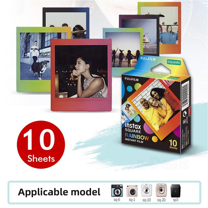 Картридж Fujifilm Instax SQUARE Радуга, SQUARE RAINBOW 10 снимков ...