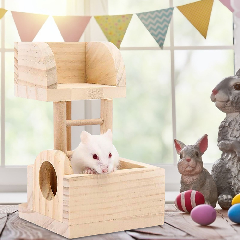 Деревянный домик для хомяков - купить с доставкой по выгодным ценам в ...