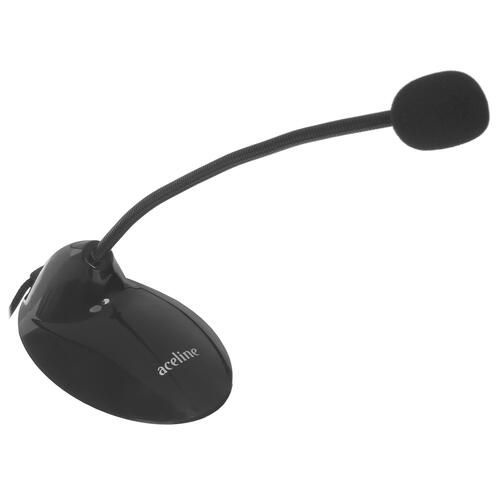 Микрофон Aceline Aceline AMIC-10 черный, проводной, настольный, -47 дБ ...