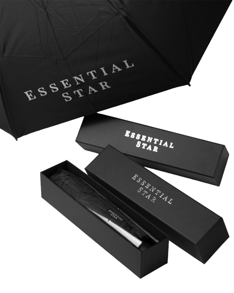 Зонт Essential Star, Полный автомат, 2 сложения, черный купить по ...
