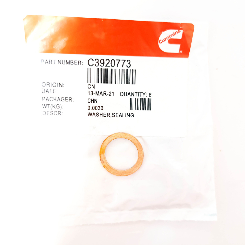 Шайба, Уплотнение ( 3920773 ) - CUMMINS арт. 3920773 - купить по ...