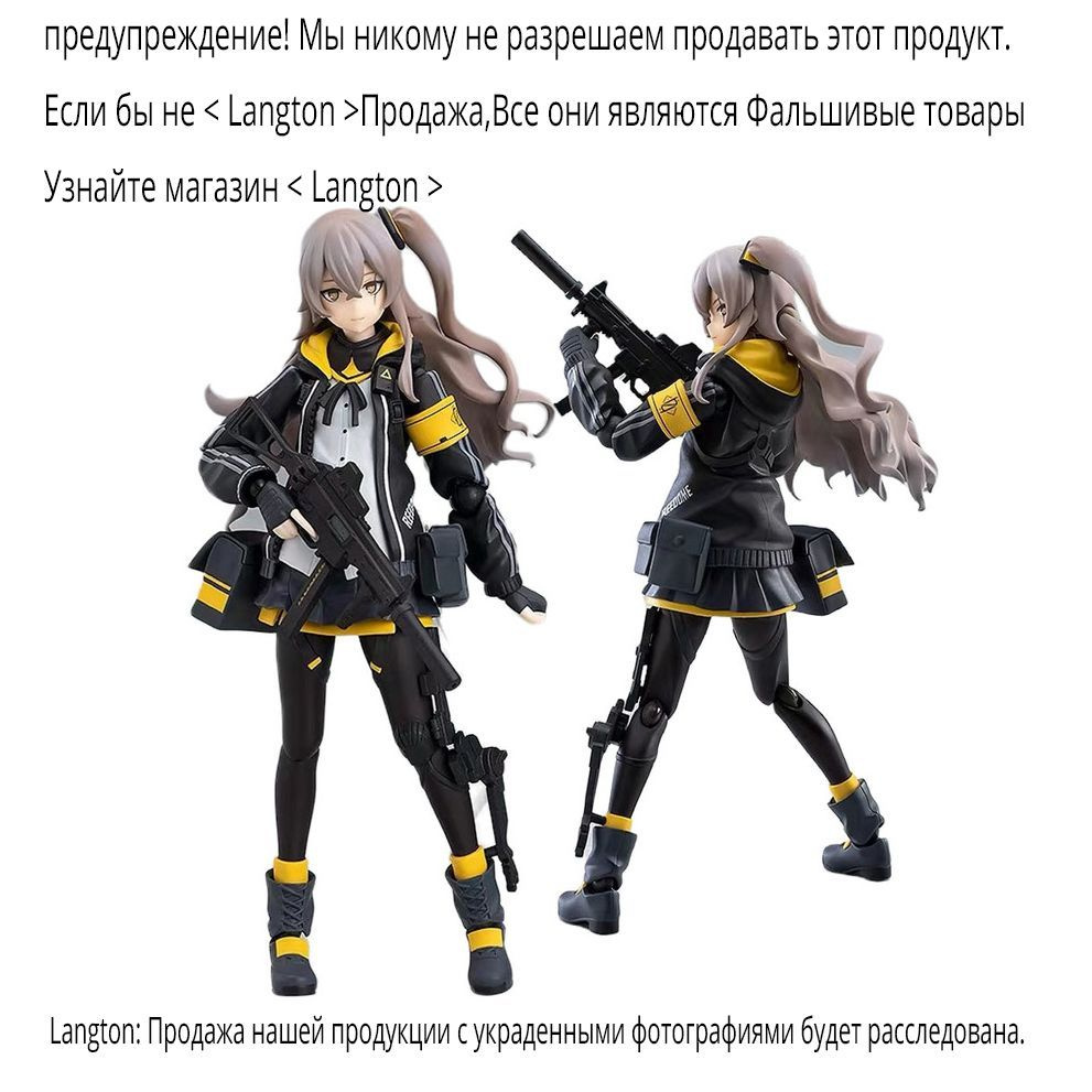 Langton Экшн-фигурка аниме Anime Girls' Frontline Figma UMP45/ 15cm ...