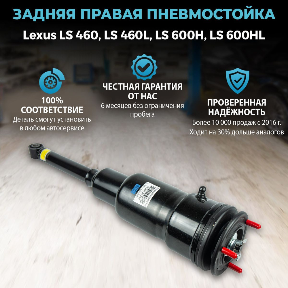 Пневмостойка задняя правая LEXUS LS 460, LS 460L, LS 600H, LS 600HL - купить по доступным ценам ...