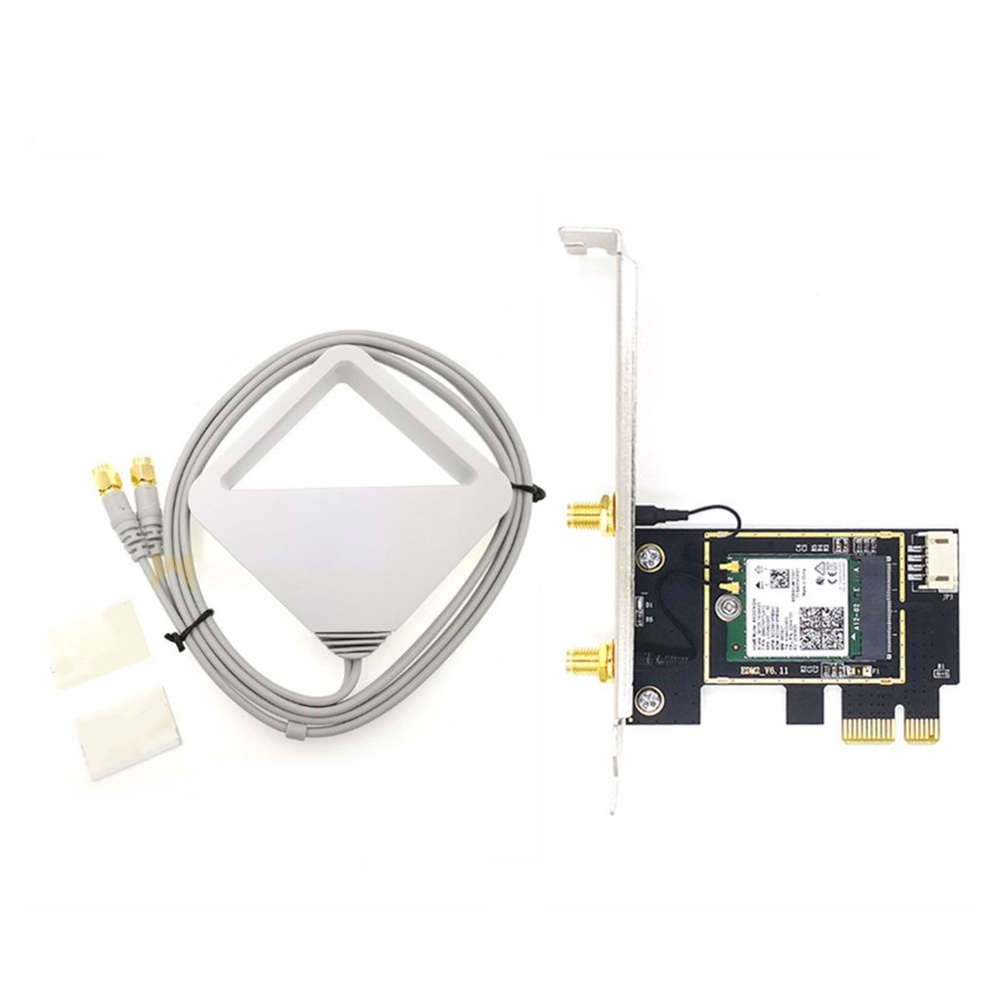 Wi-Fi 6 AX200 PCIe с антенной купить на OZON по низкой цене (2531393612)