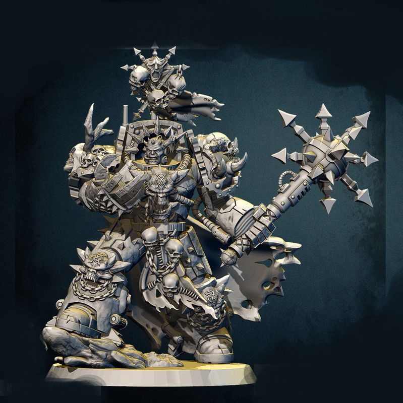 Терминатор Хаоса, Абаддон, Abaddon the Despoiler, Terminator Chaos Lord ...