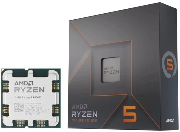Процессор AMD Ryzen 5, BOX (без кулера), 6 яд., 4.7 ГГц купить по ...