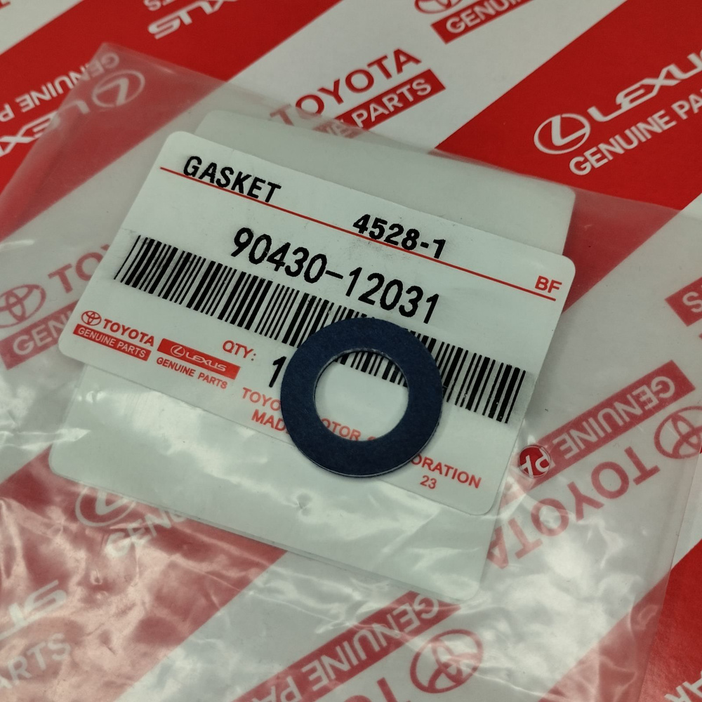 Прокладка сливной пробки масляного поддона двигателя Toyota 90430-12031 ...