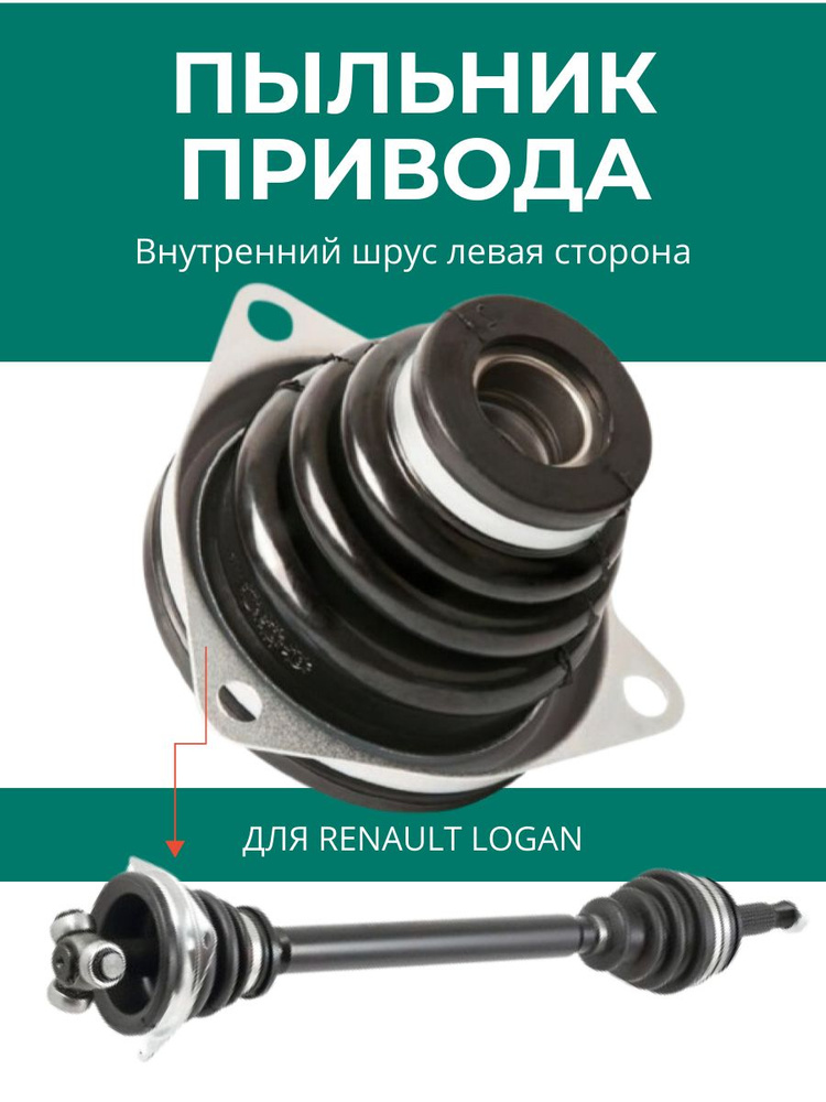Пыльник с подшипником ШРУСа внутреннего левого для Renault Logan Lada ...