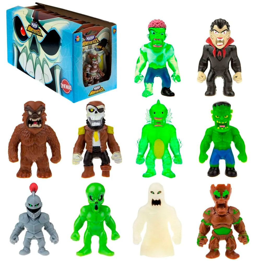 Игрушка MONSTER FLEX MINI тянущаяся фигурка 7см 1Toy Т21688-1 купить на ...