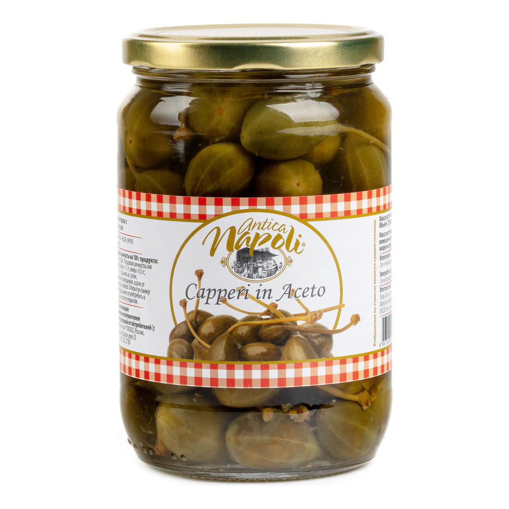 Каперсы с ножкой Antica Napoli с уксусом, 690г - купить с доставкой по ...