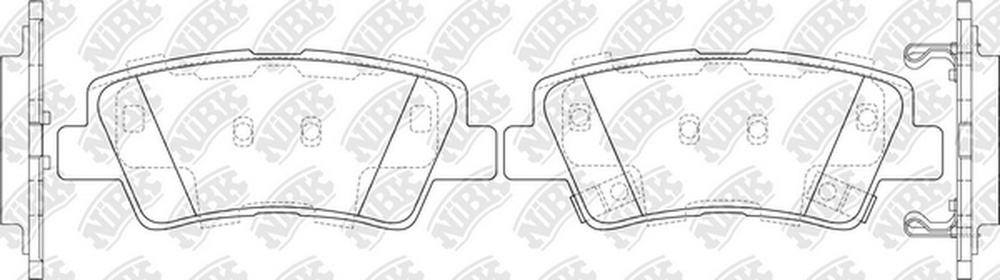 Колодки тормозные NiBK PN0538S Задние - купить по низким ценам в ...