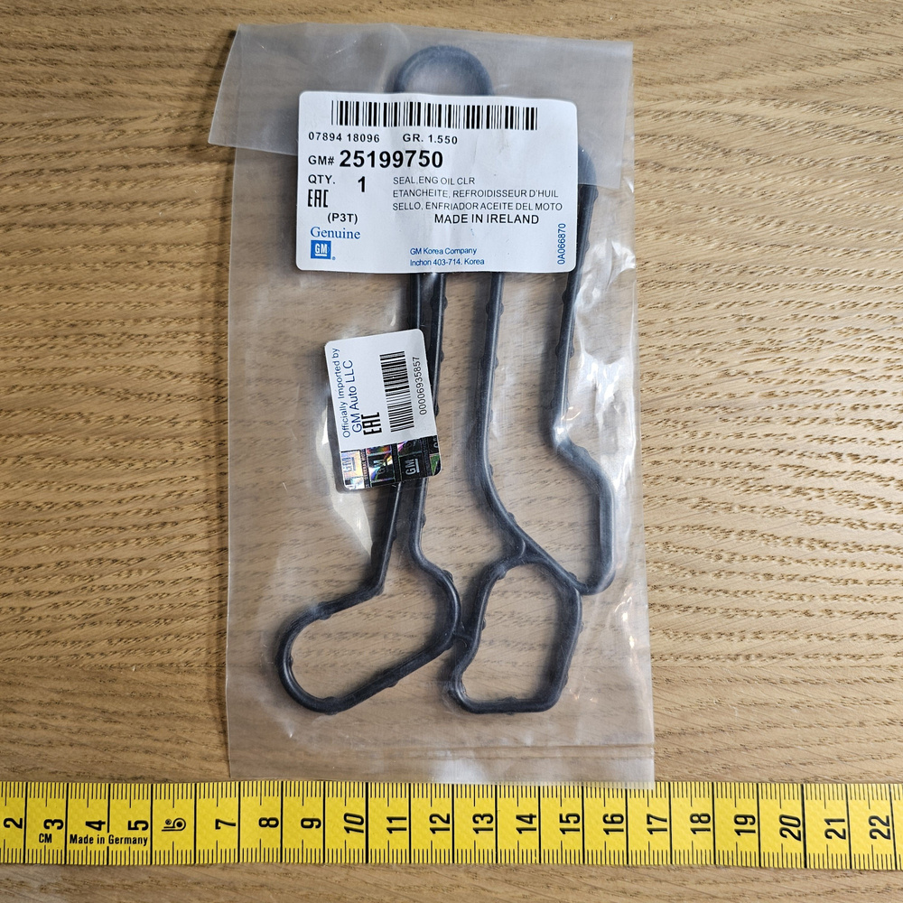 Прокладка масляного охладителя GENERAL MOTORS 25199750 - General Motors ...