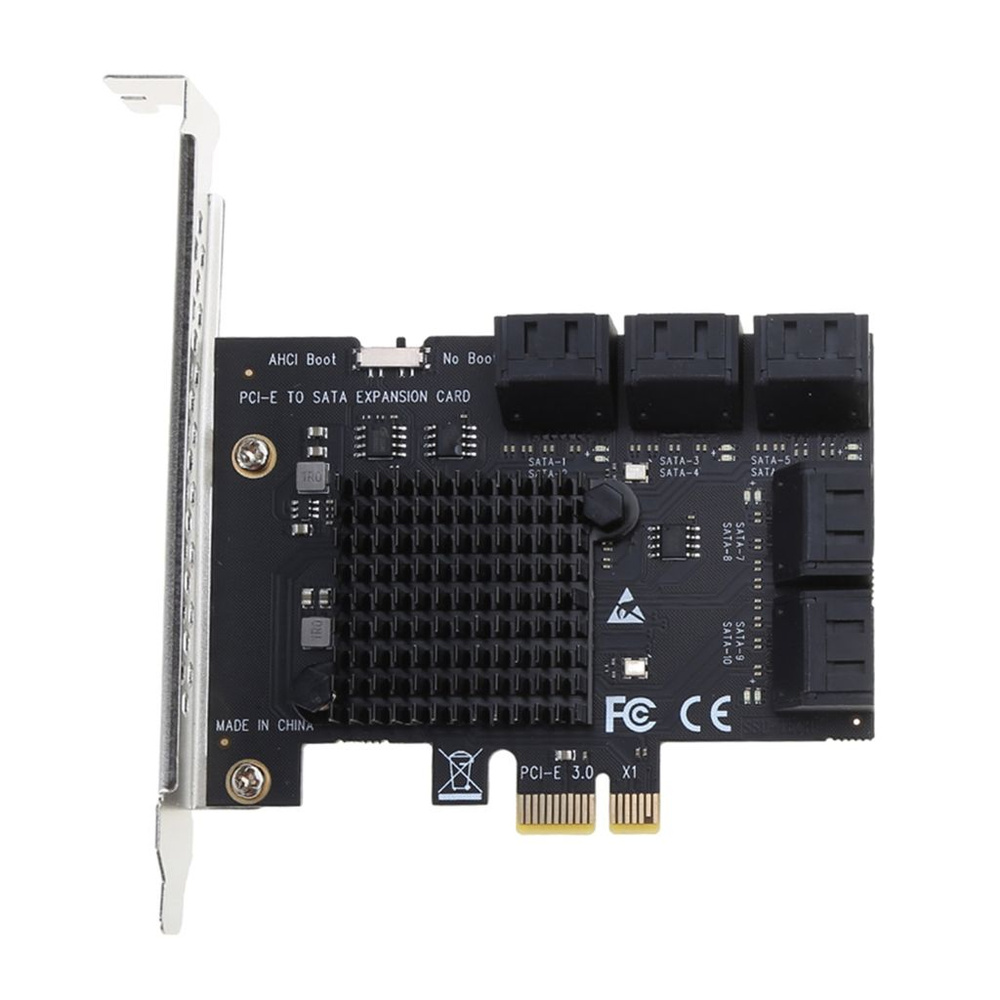 10 портов SATA3.0 Full Speed 6Gbps PCI для Express PCIe 4X 8X 16X ...