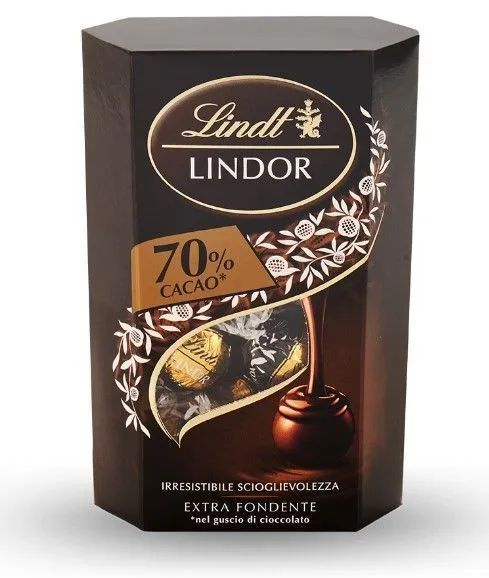 Шоколадные конфеты Lindt Lindor (Линдор) из горького шоколада / Extra ...