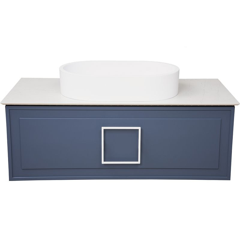 Тумба под раковину La Fenice Cubo 100 FNC-01-CUB-BG-100 подвесная Синяя ...