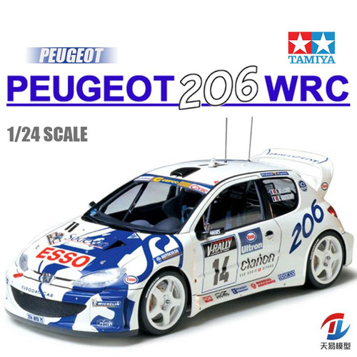 Сборная модель Машинка tamiya-242211 1/24 PEUGEOT 206 WRC Rally Car ...