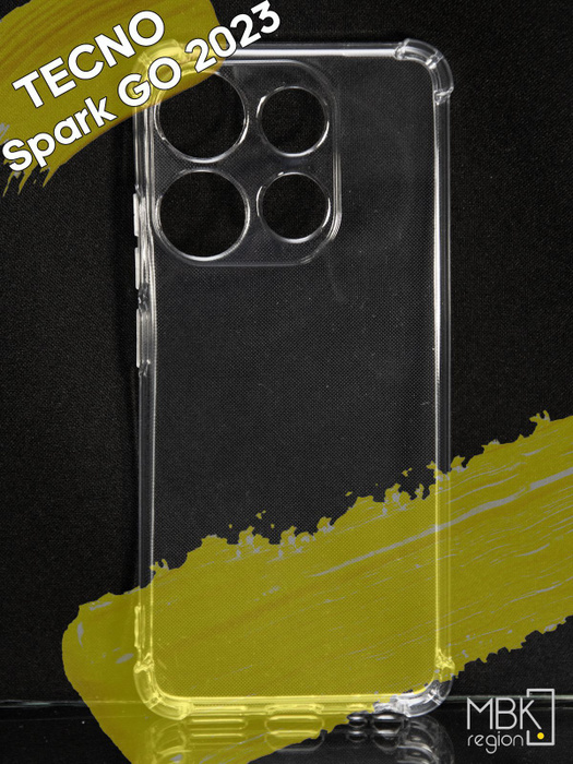 Чехол для Tecno Spark Go 2023 чехол на текно спарк гоу 2023 с усиленными углами прозрачный