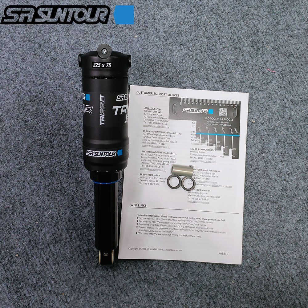 SR SUNTOUR TRIAIR2 3CR TRUNNION MOUNT, задний амортизатор для горного ...