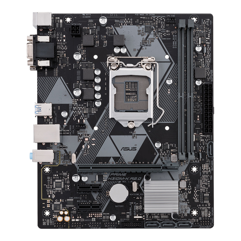 Материнская плата Socket 1151 v2 1151v2 Asus PRIME H310M-K R2.0 купить ...