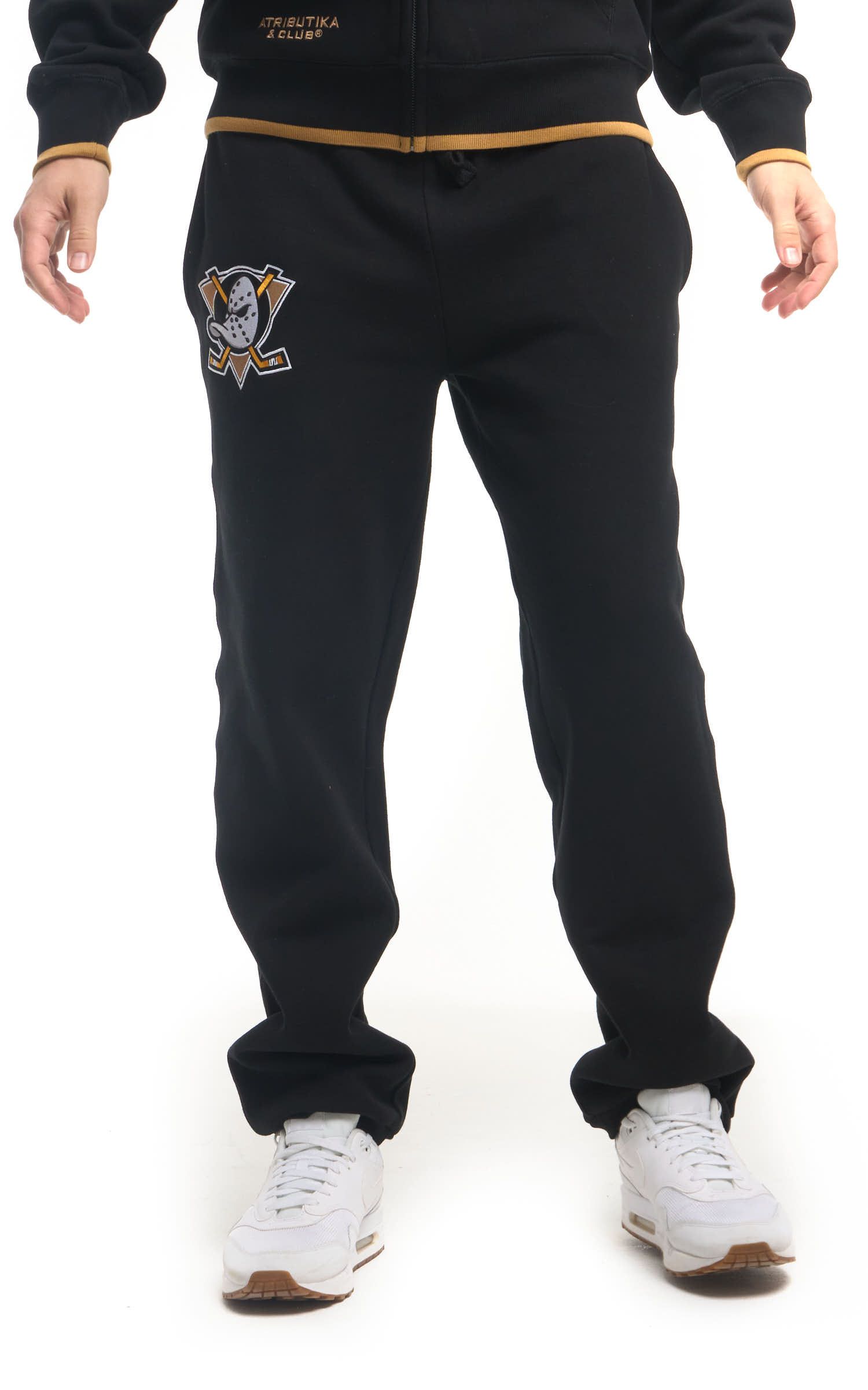 Брюки Мужской Atributika & Club прямые черный для спорта Хлопок ...