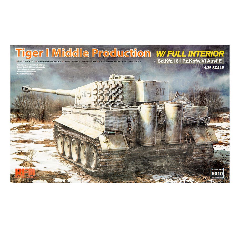 RM-5010 RFM Тяжелый танк Tiger I Middle Production с полным интерьером ...