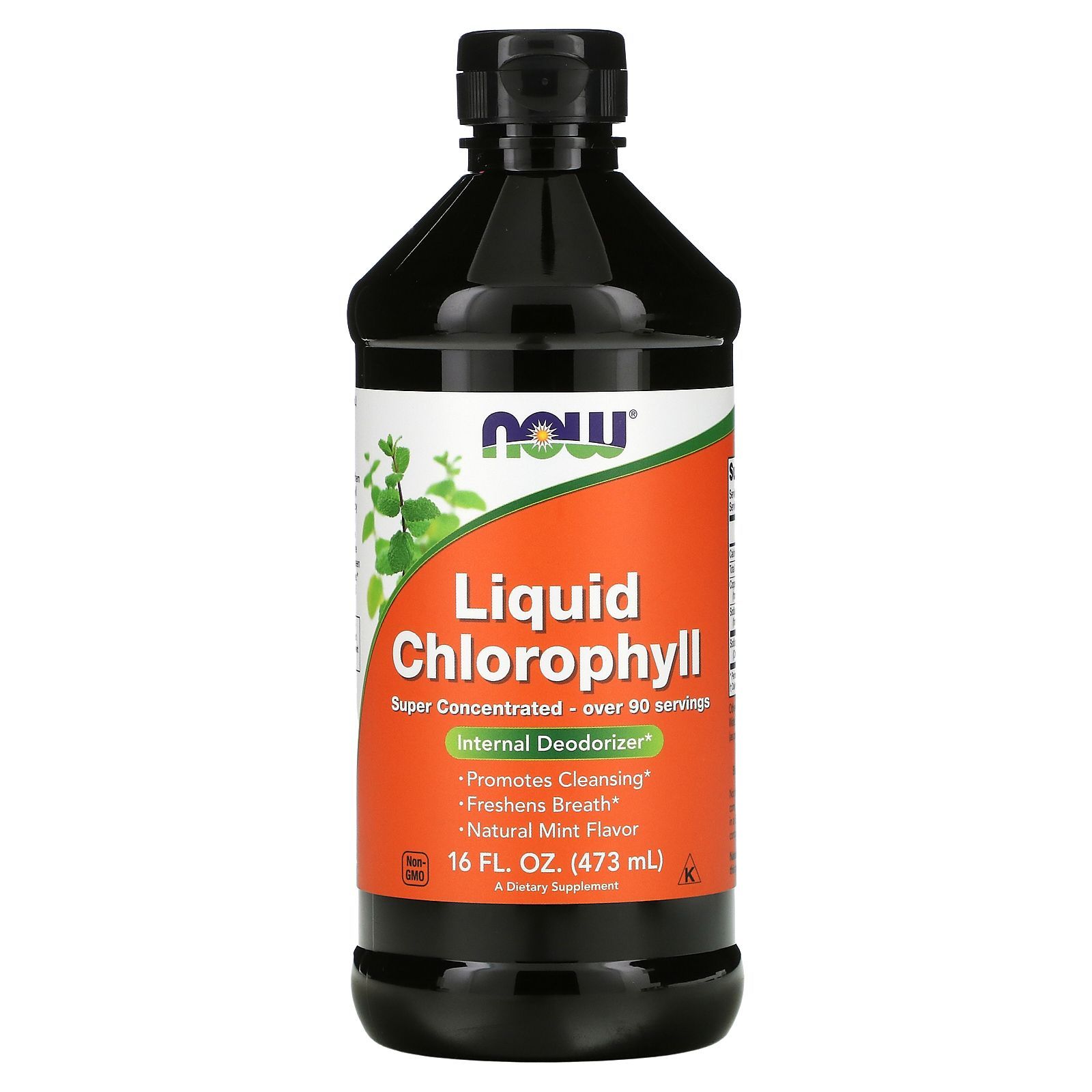 Хлорофилл жидкий NOW Foods Liquid Chlorophyll, аромат натуральной мяты ...