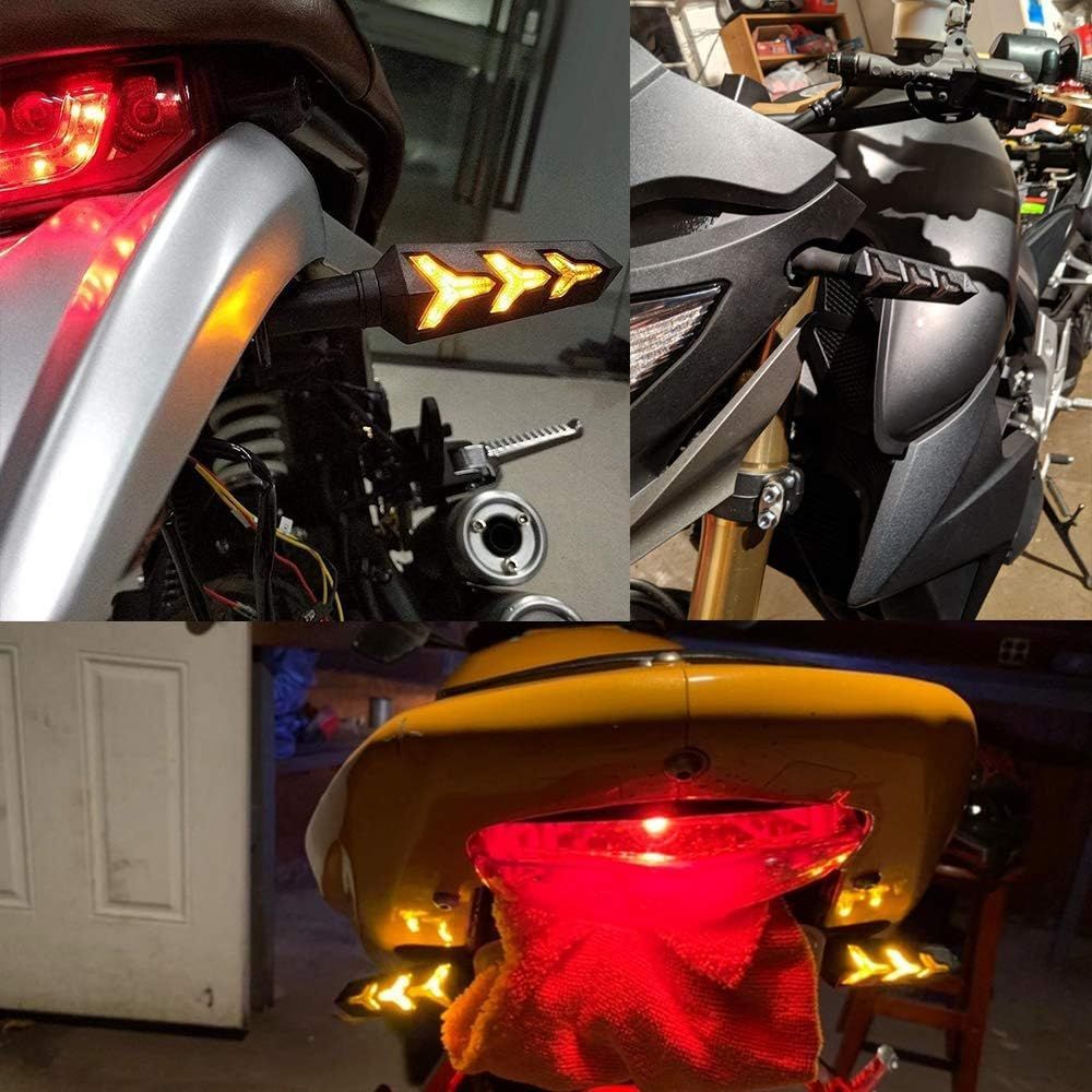 поворотники для мотоцикла 4 упаковки 12V LED яркий световой сигнал ...