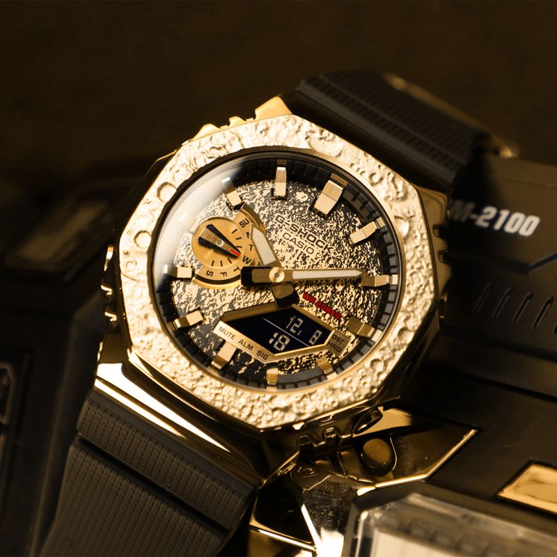 Часы наручные Наручные Casio G-Shock GM-2100MG-1A Золотые часы из ...