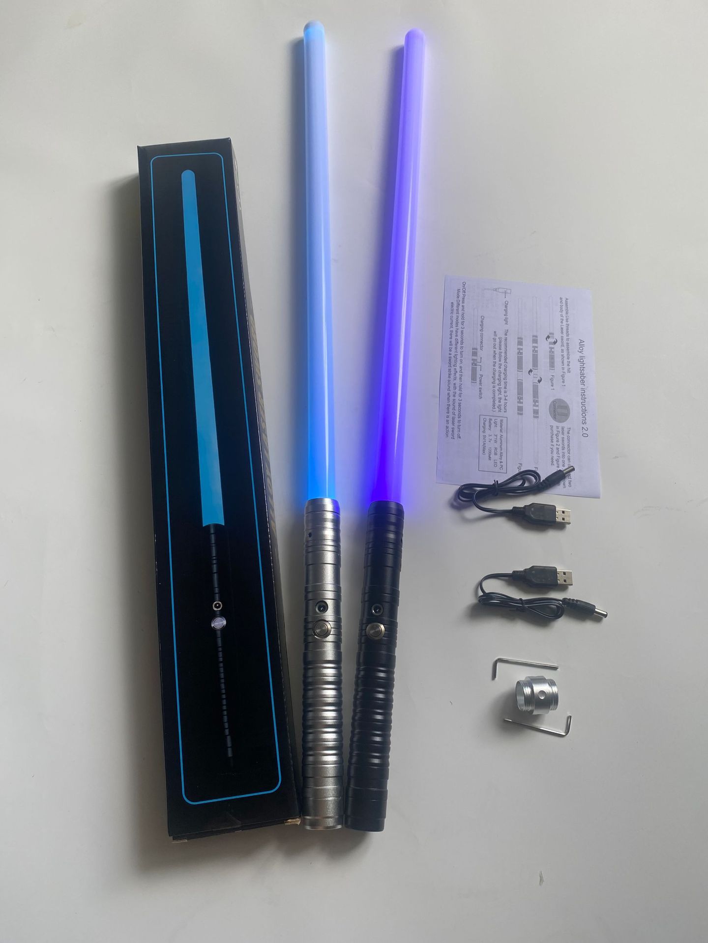 Меч Джедая световой лазерный,лазерный меч,16 цветной металлический ...