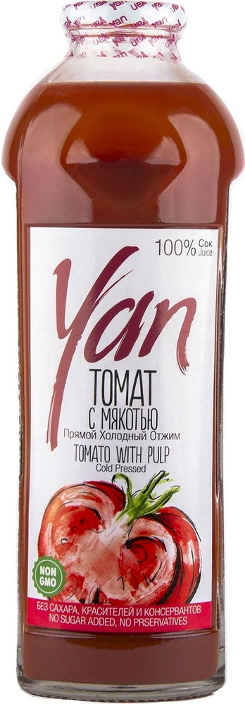 Томатный сок прямого холодного отжима Yan, 930 мл купить на OZON по низкой цене (205453530)