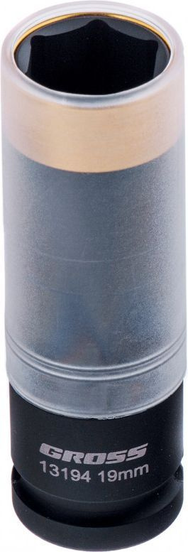 Головка ударная шестигранная для колесных дисков Gross CrMo, 19 мм, 1/2 ...