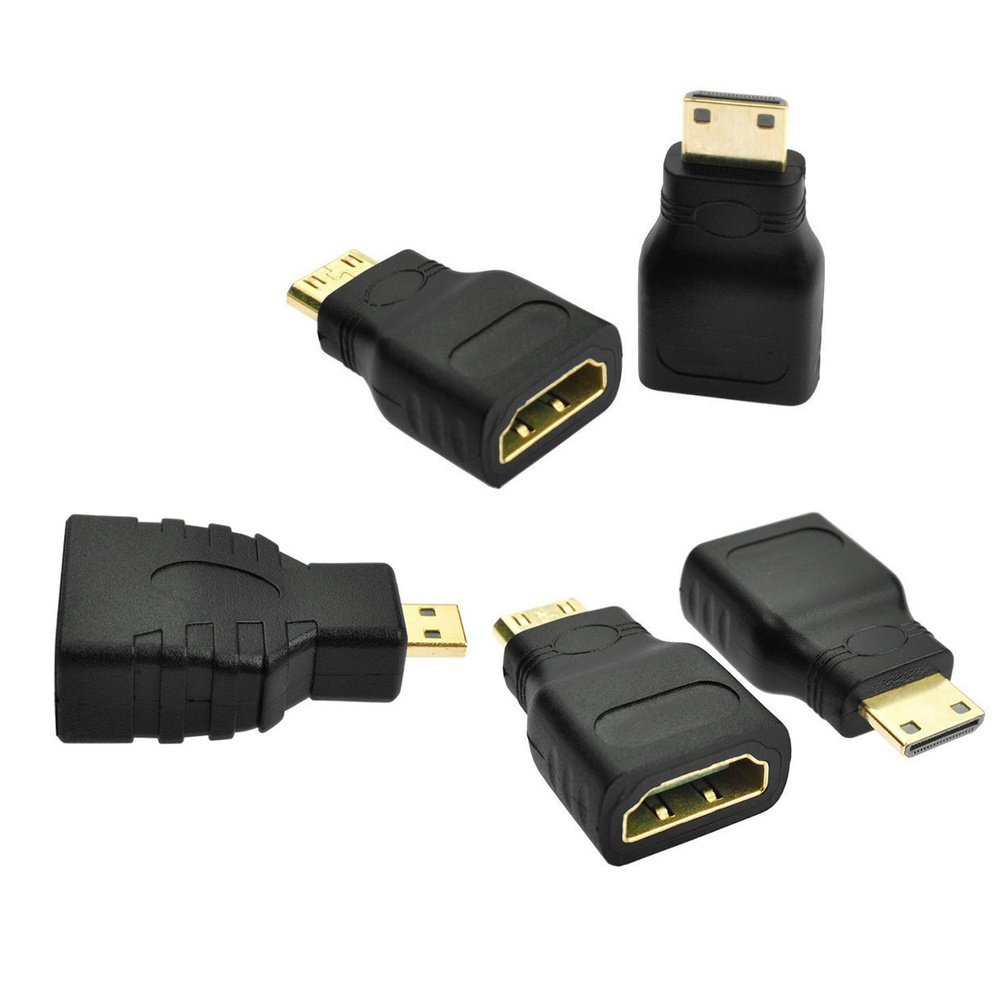 Комплект из 5 адаптеров Mini HDMI с позолоченным разъемом Mini HDMI ...