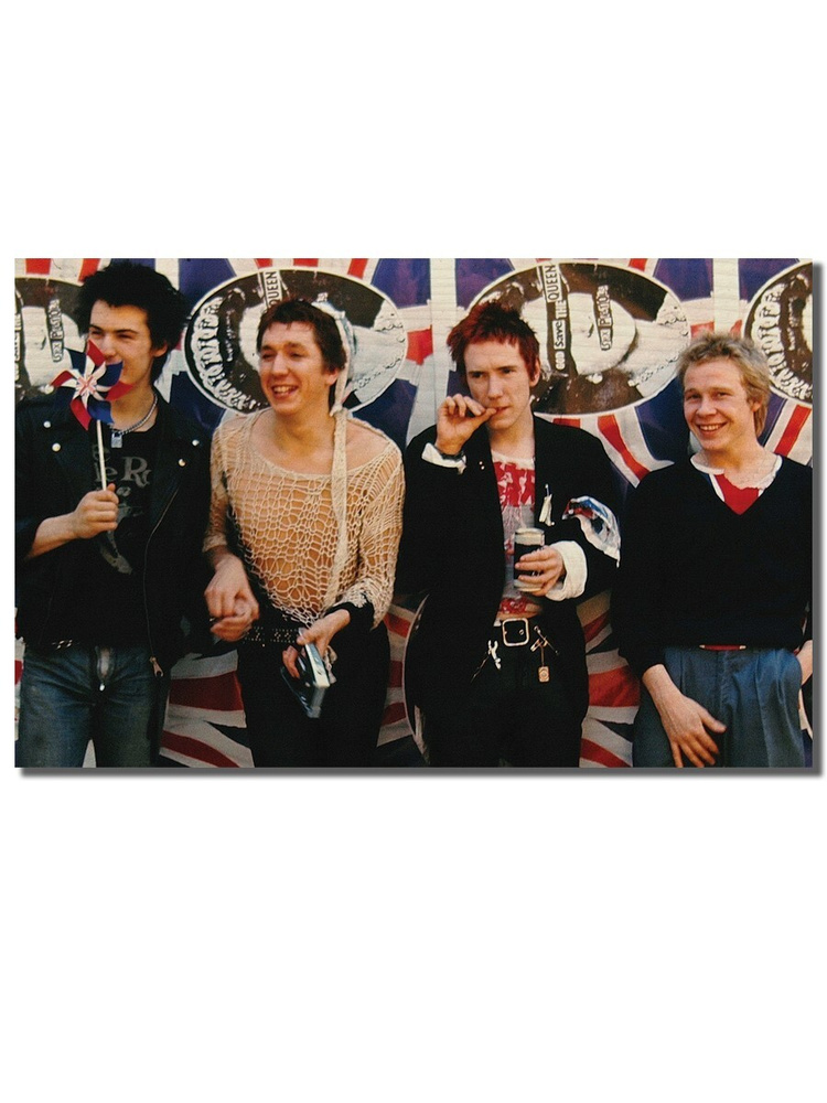 Картина интерьерная на дереве музыка Sex Pistols секс пистолс 5300 Г