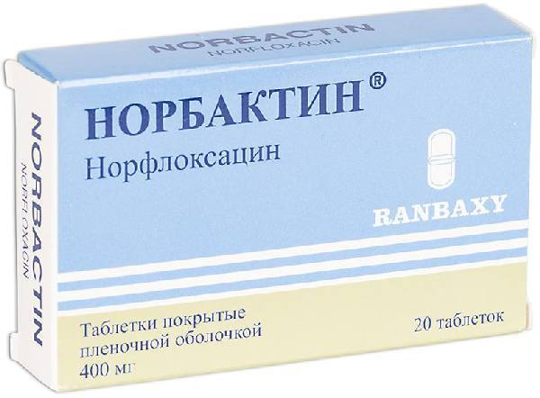 Норбактин, таблетки покрытые пленочной оболочкой 400 мг, 20 штук ...