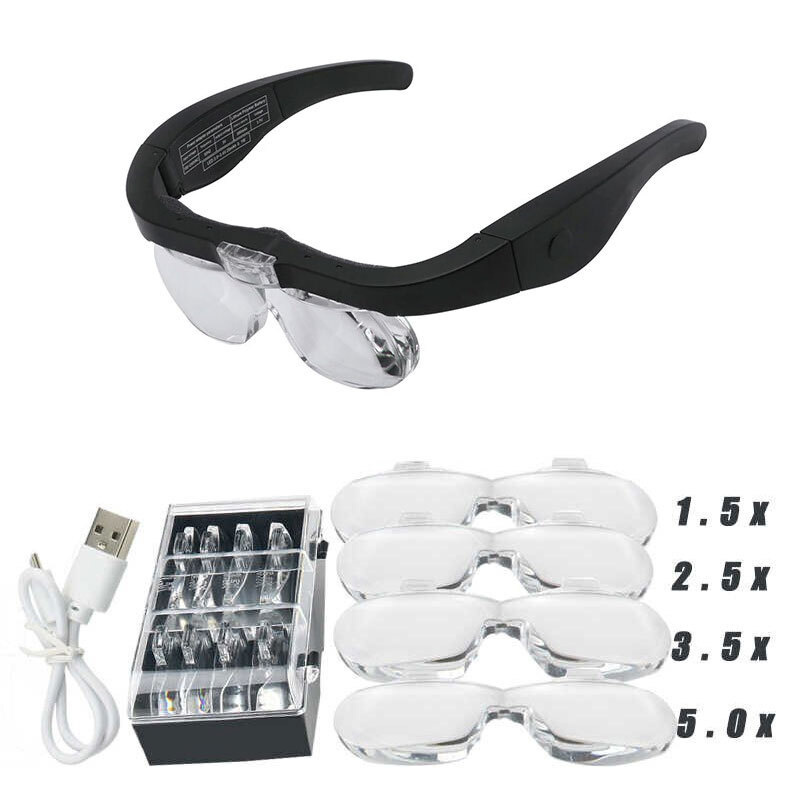 Бинокуляр очки лупа лупа на голову 11537DC - купить с доставкой по ...