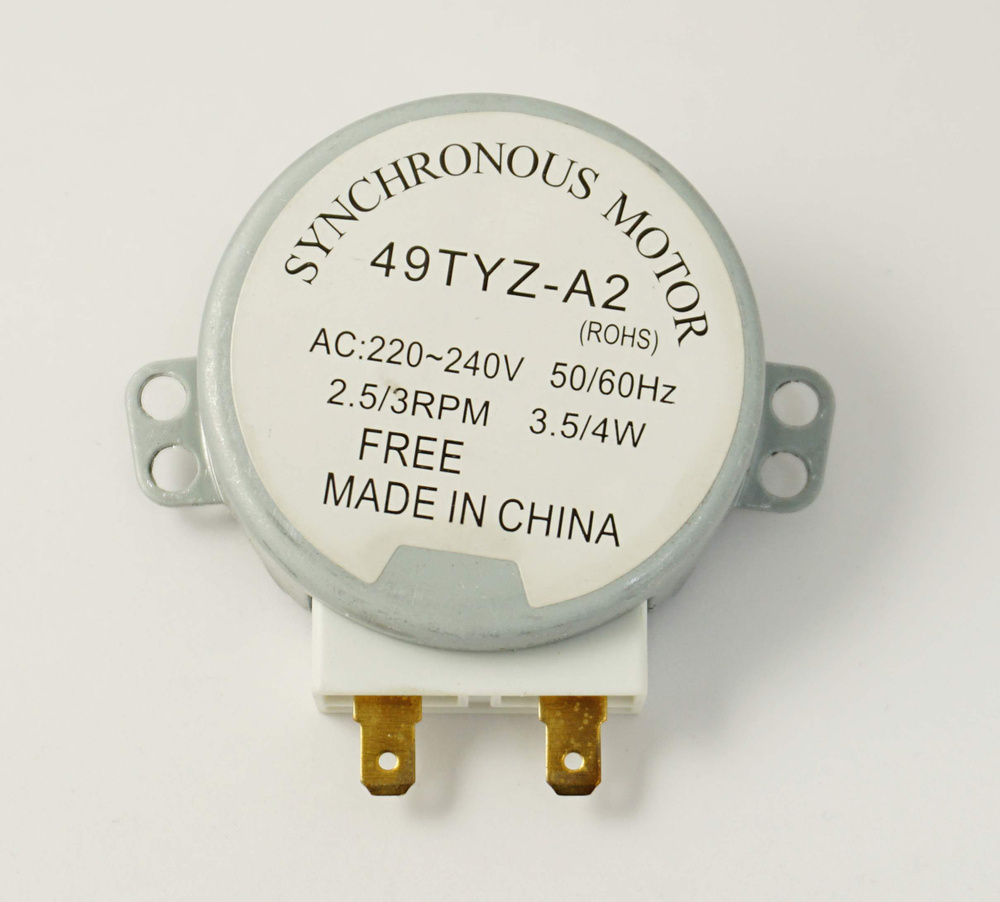 220V, Двигатель вращения микроволновой печи 49TYZ-A2 2.5/3 об/мин 4W ...