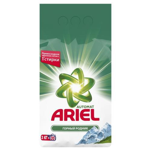 Стиральный порошок Ariel Автомат Горный родник 3 кг - купить с ...