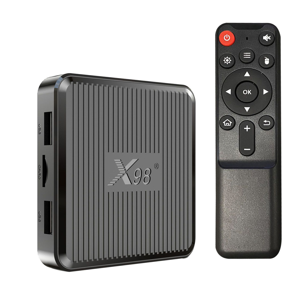 X98Q Android 11.0 Smart TV Box, мощная поддержка H.265 для отличного качества видео в домашних ...