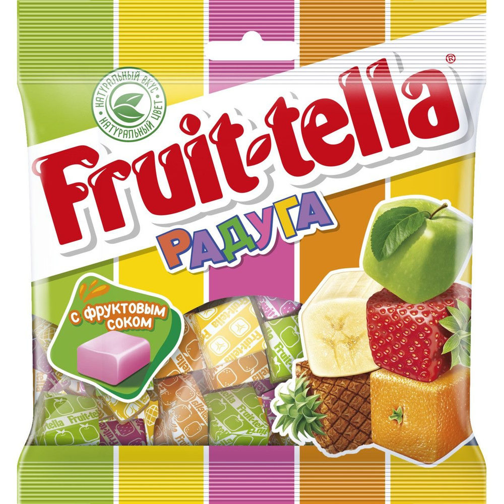 Жевательные конфеты Fruittella Радуга, 70 г - купить с доставкой по выгодным ценам в интернет ...