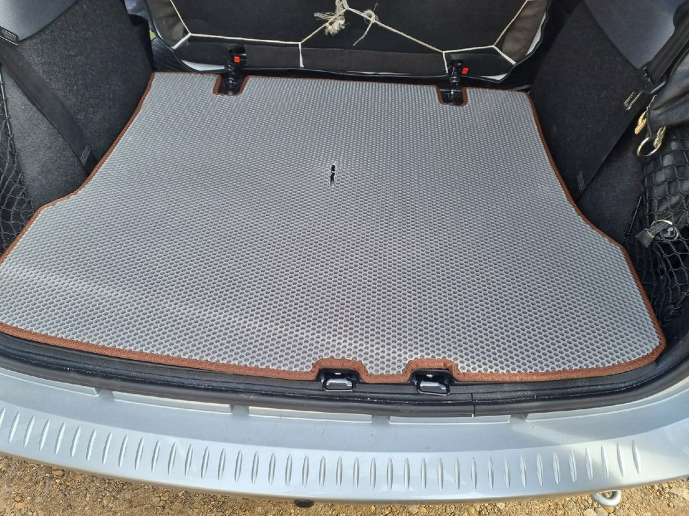 Коврик в багажник Lada Largus 2022,лада ларгус 2022, цвет темно-серый ...