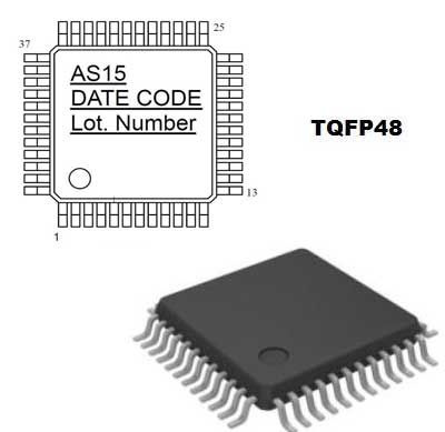 AS15-F TQFP-48 (корпус 7мм x 7мм) микросхема гамма-корректор - купить с ...