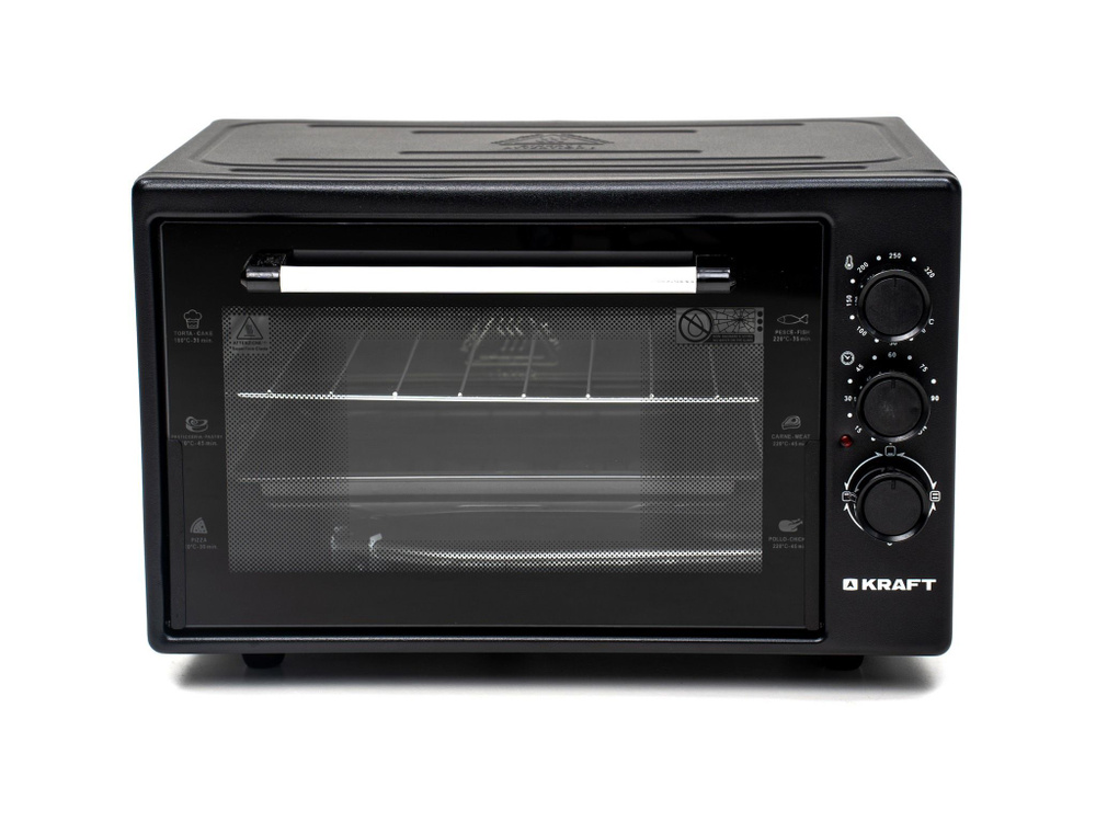 Мини-печь KRAFT, черный, 45 л купить по низкой цене с доставкой в ...