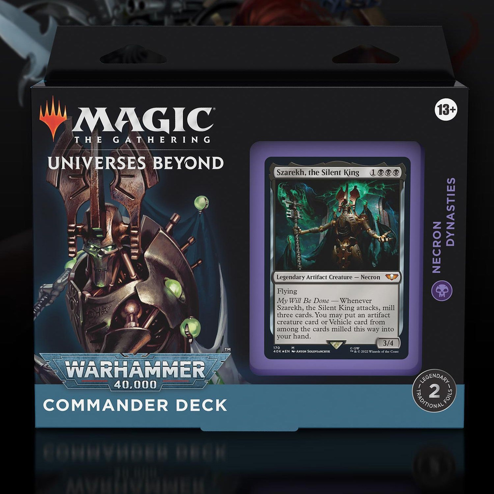 MTG: Готовая колода Commander: Necron Dynasties Warhammer 40000 ...